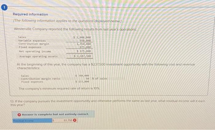Solved Required informotion [The following information | Chegg.com