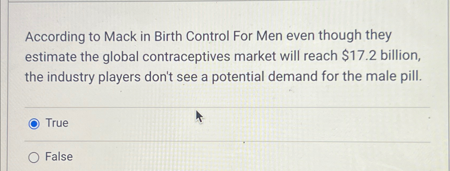 Solved According to Mack in Birth Control For Men even | Chegg.com