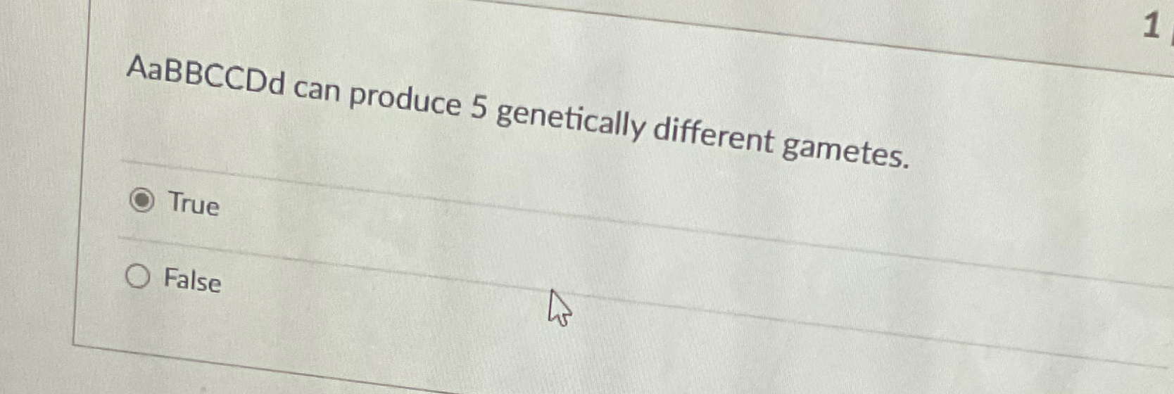 Solved AaBBCCDd can produce 5 ﻿genetically different | Chegg.com