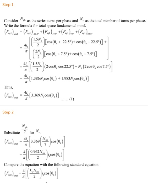 Solved Axis of phase a a (a) - Space-fundamental mmf wave | Chegg.com