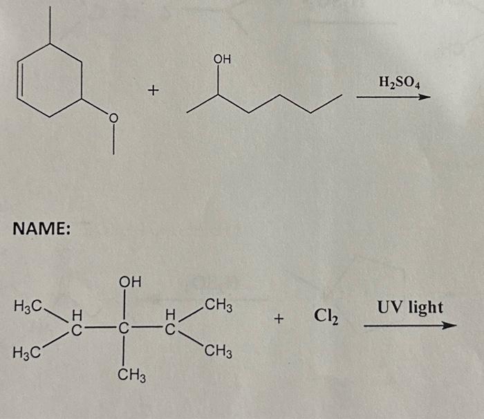 Solved indicate the name of the rxn and determine which | Chegg.com