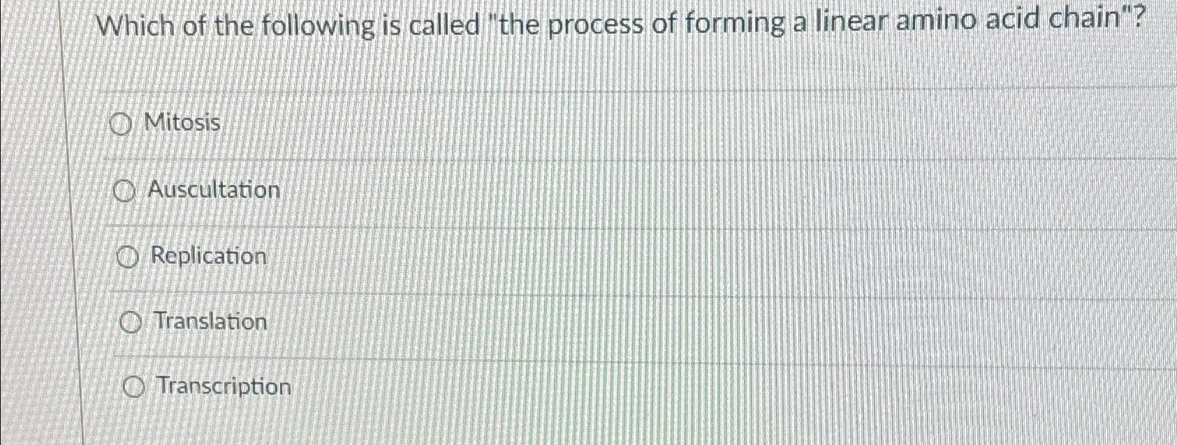 Solved Which of the following is called "the process of | Chegg.com