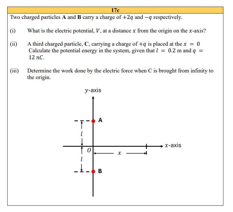 Solved \table[[Two charged particles A and B carry a charge | Chegg.com