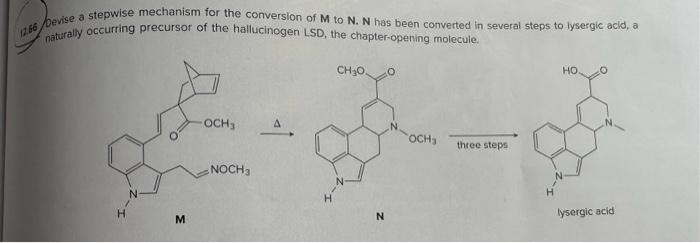 Solved 12.66 Devise a stepwise mechanism for the conversion | Chegg.com
