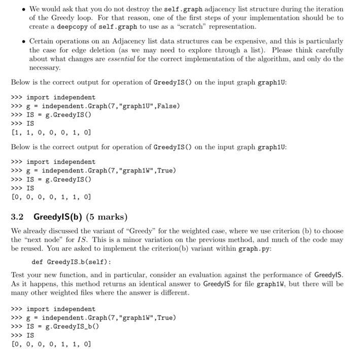 Solved - We would ask that you do not destroy the self. | Chegg.com