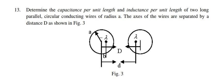 Solved FOR THE QUESTION, DETERMINE INDUCTANCE PER UNIT | Chegg.com