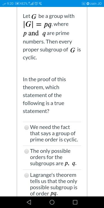 Solved cyclic. In the proof of this theorem, which statement | Chegg.com