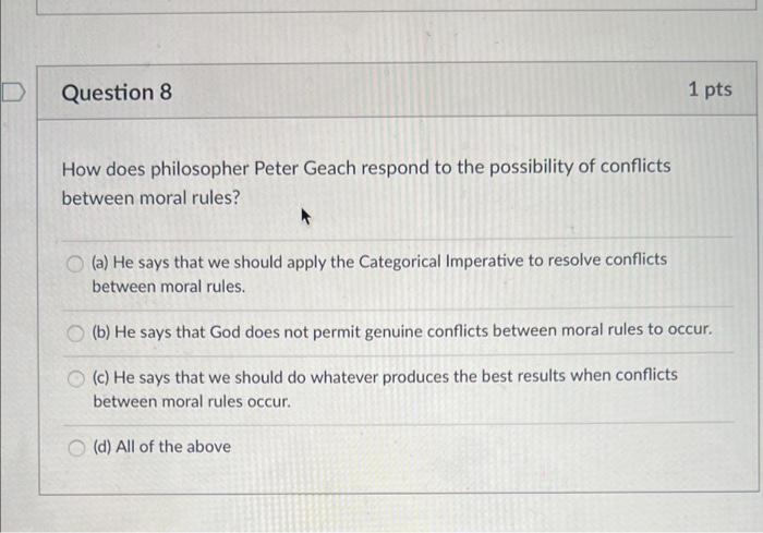 How does philosopher Peter Geach respond to the | Chegg.com