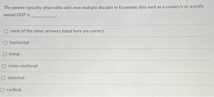 Solved The pattern typically observable only over multiple | Chegg.com