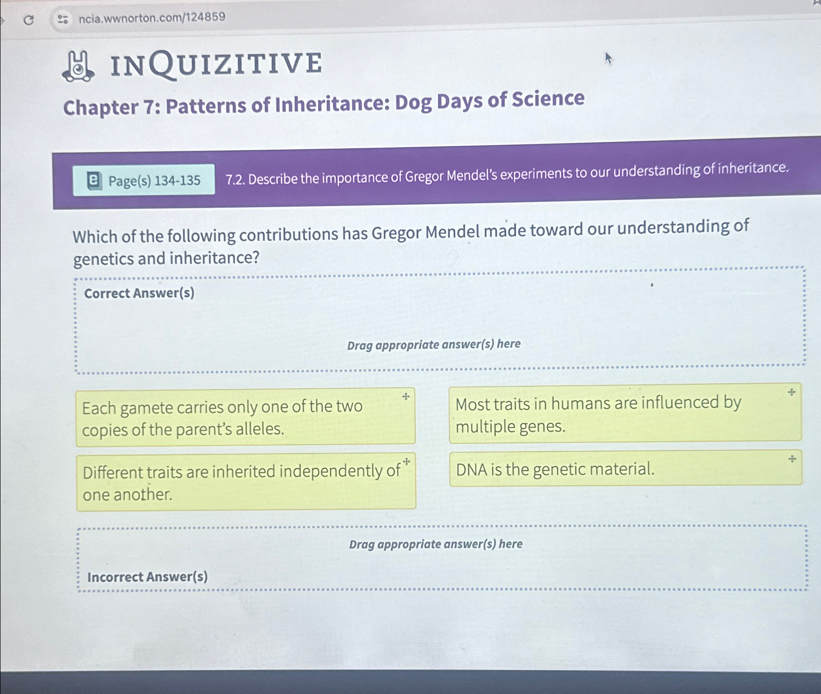 Solved ncia.wwnorton.com/124859ఔુ ﻿INQUIZITIVEChapter 7: | Chegg.com