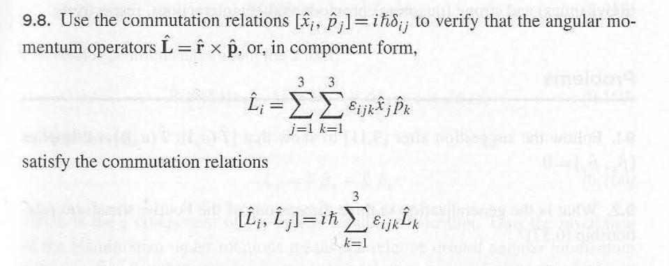 Solved 9.8. Use the commutation relations [x^i,p^j]=iℏδij to | Chegg.com
