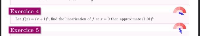 Solved Let f(x)=(x+1)5, find the linearization of f at x=0 | Chegg.com