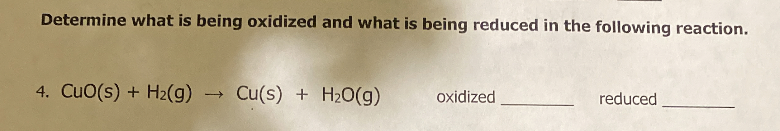 Solved Determine what is being oxidized and what is being | Chegg.com