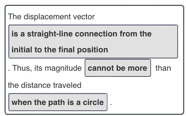 Solved The displacement vectoris a straight-line connection | Chegg.com