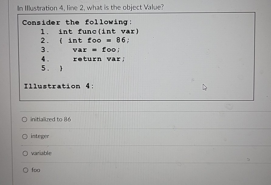 Solved In Illustration 4, ﻿line 2, ﻿what is the object | Chegg.com