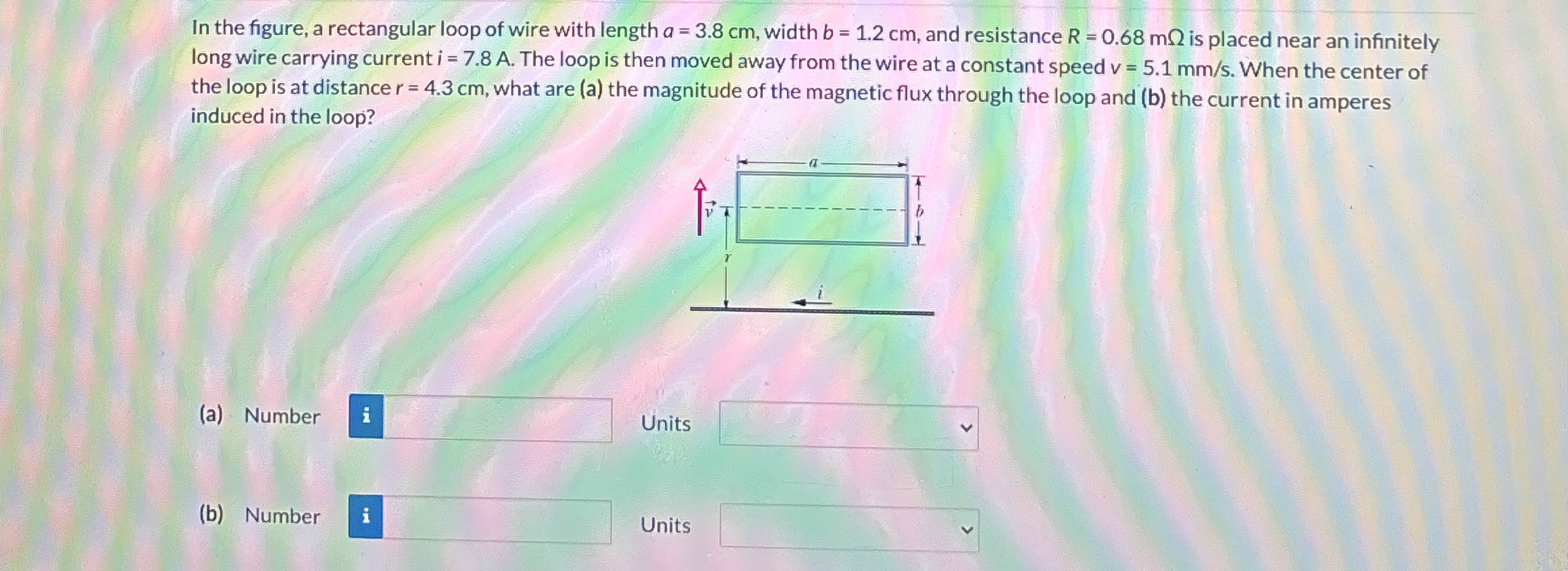 Solved In the figure, a rectangular loop of wire with length | Chegg.com