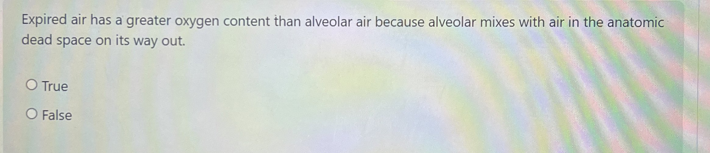 Solved Expired air has a greater oxygen content than | Chegg.com