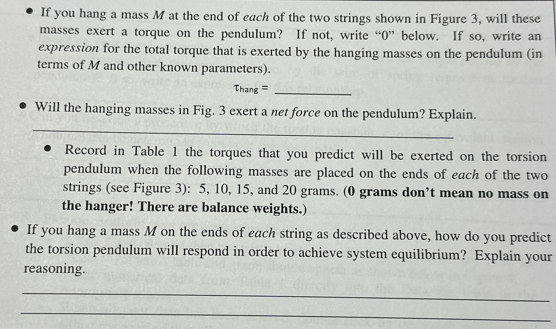 Solved If you hang a mass M ﻿at the end of each of the two | Chegg.com