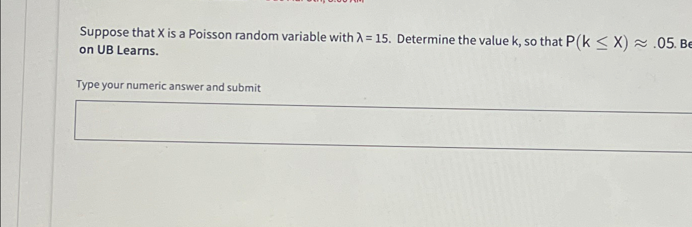 Suppose that x ﻿is a Poisson random variable with | Chegg.com