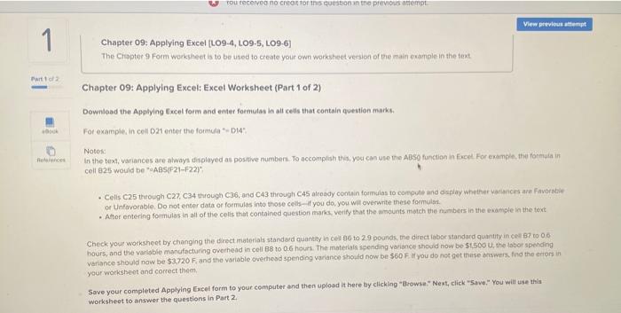 Solved Chapter 09: Applying Excel [LO9-4, LO9-5, LO9-6] The | Chegg.com