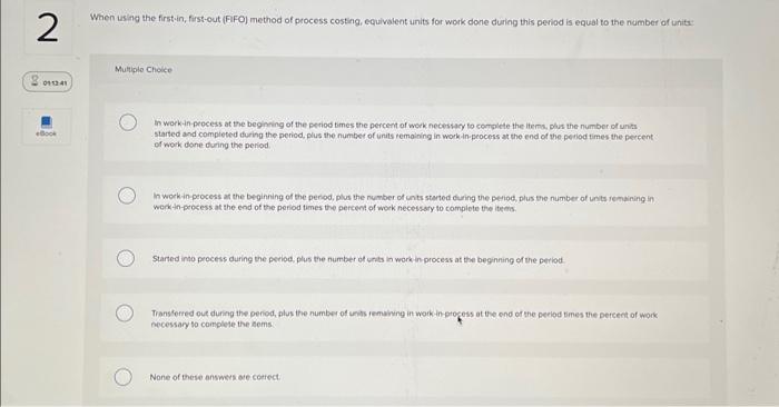 Solved Vhen using the first-in, first-out (FIFO) method of | Chegg.com