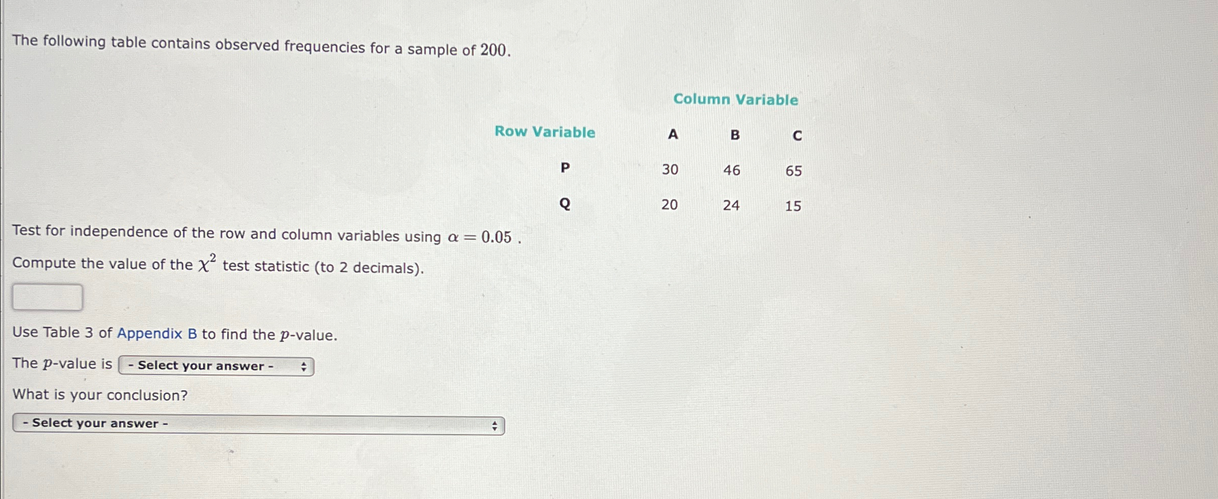 Solved The following table contains observed frequencies for | Chegg.com