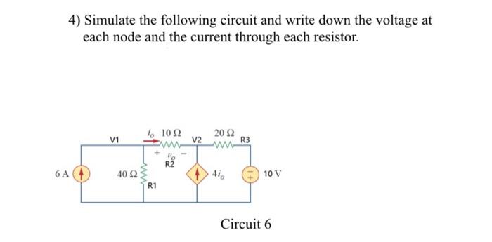 Solved 1) Given the circuit shown in Figure 1, find the | Chegg.com