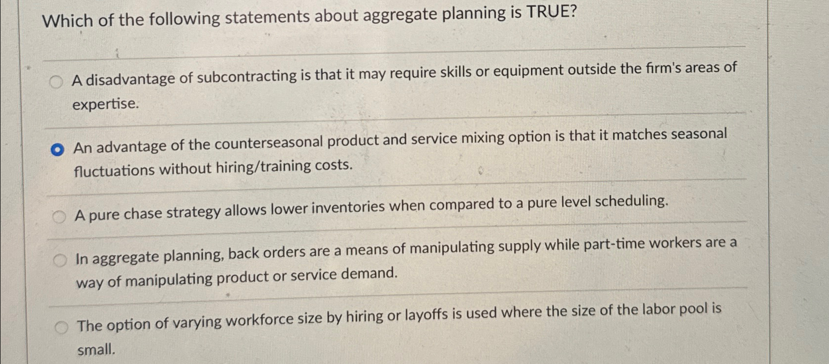 Solved Which of the following statements about aggregate | Chegg.com