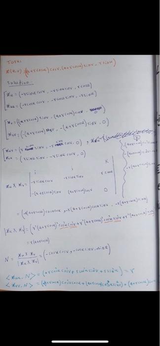 Solved Differential geometryI need (i) and (ii)The solution | Chegg.com