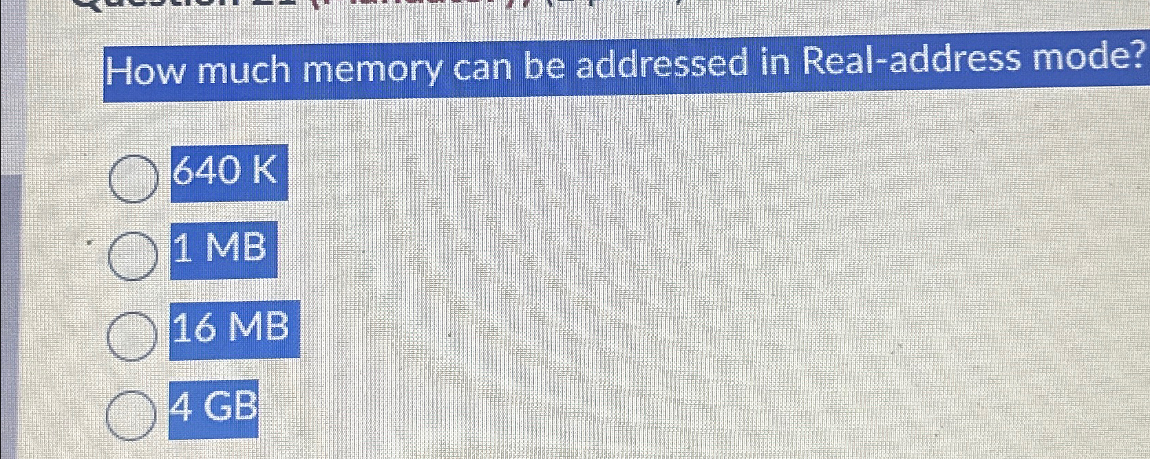 How much memory can be addressed in Real-address | Chegg.com
