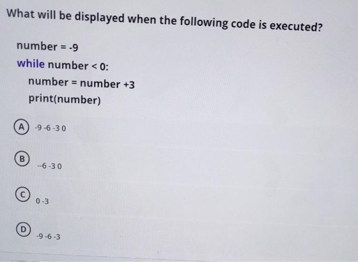 Solved What will be displayed when the following code is | Chegg.com