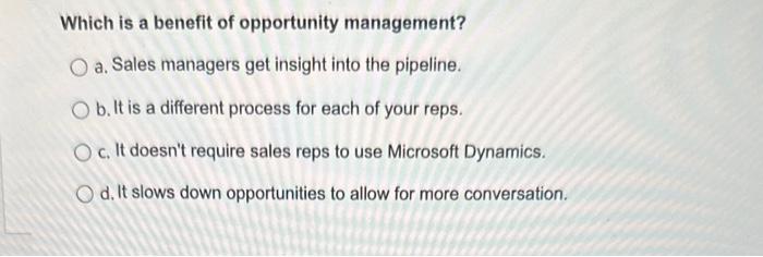 Solved Picklists in Salesforce.com are used for what? a. | Chegg.com
