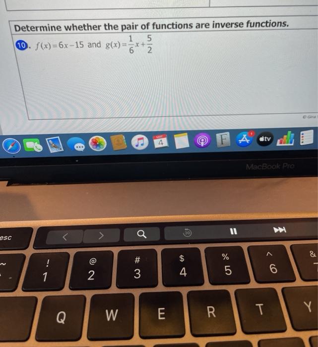 Solved Determine whether the pair of functions are inverse | Chegg.com