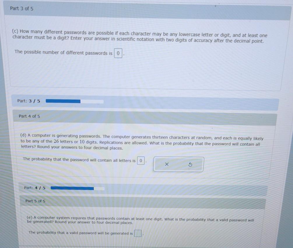 Solved A computer password consists of thirteen characters. | Chegg.com