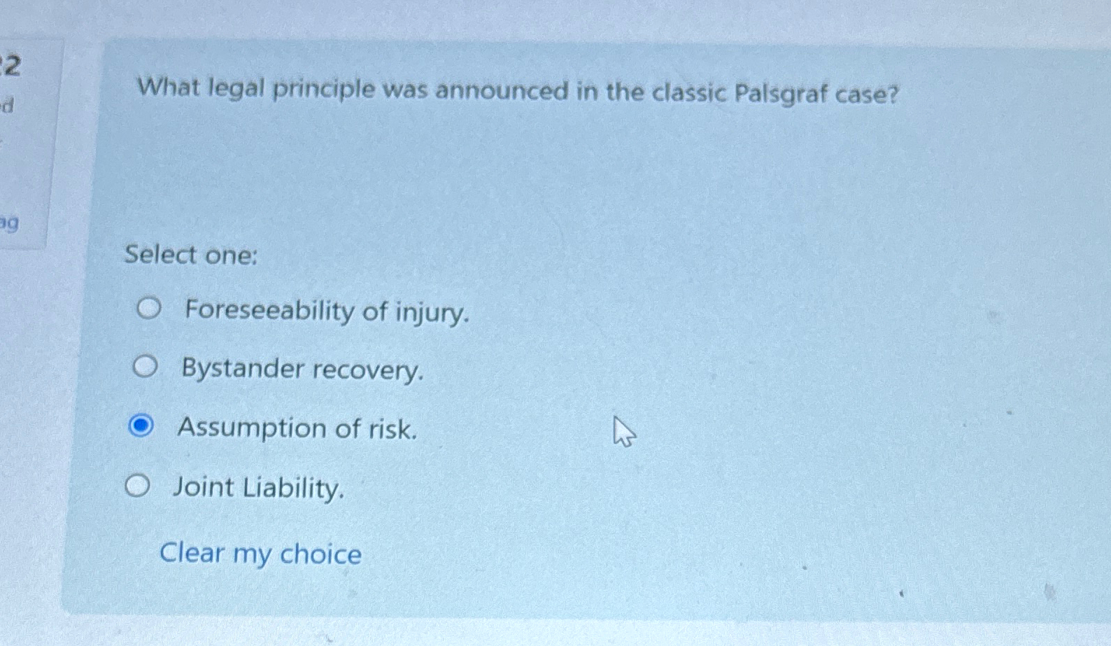 Solved What legal principle was announced in the classic | Chegg.com