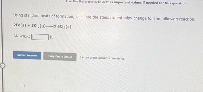 Solved Using standard heats of formation, calculate the | Chegg.com