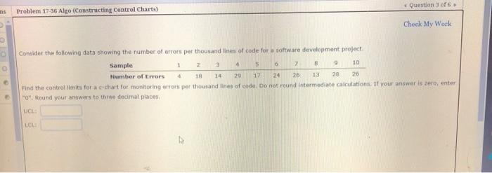 Solved Question of Problem 17-35 Algo (Constructing Control | Chegg.com