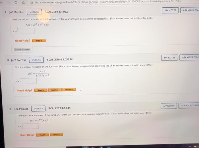 Solved https://www.websassign.net/web/Student/Assignment. | Chegg.com