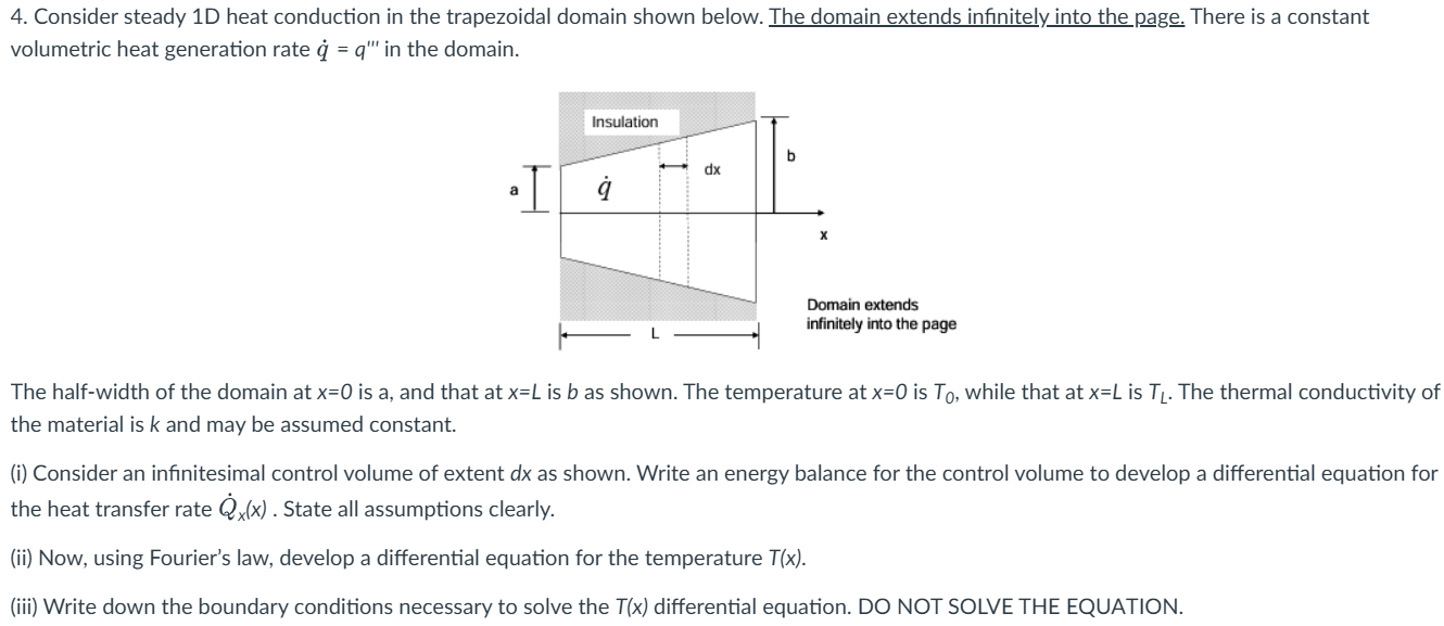 Solved Consider steady 1D ﻿heat conduction in ﻿the | Chegg.com
