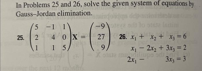 Solved In Problems 25 and 26 , solve the given system of | Chegg.com