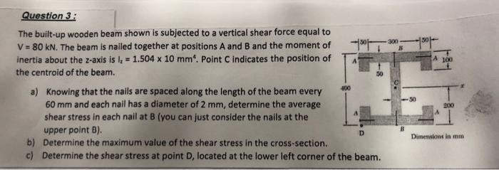 Solved Question 1: Set 2 For the beam and loading shown, | Chegg.com