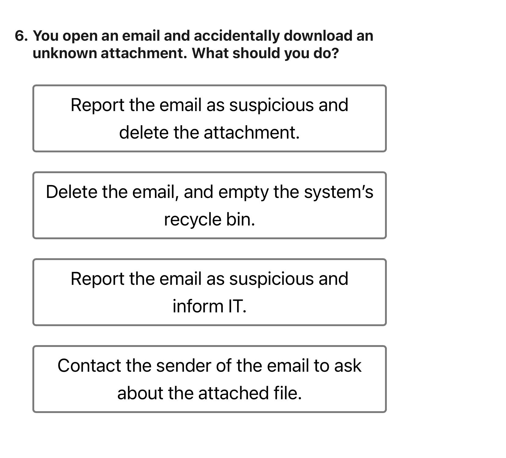 Solved You open an email and accidentally download an | Chegg.com