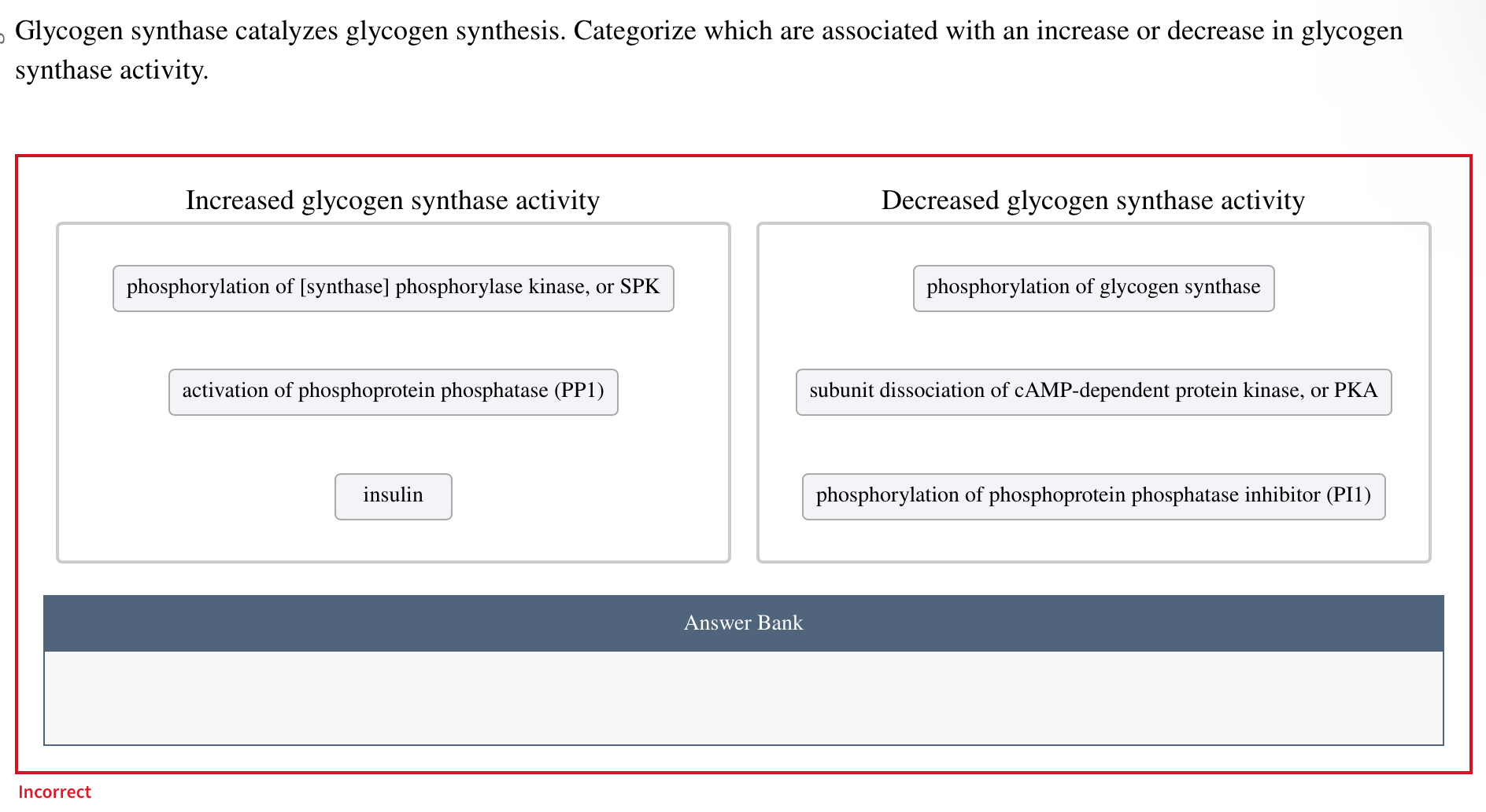 Solved Glycogen synthase catalyzes glycogen synthesis. | Chegg.com