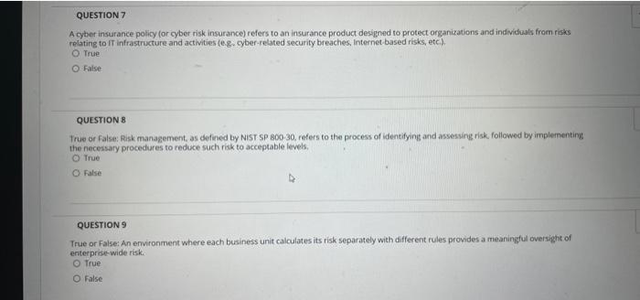 Solved True or False: in Appendix 5, risks that still remain | Chegg.com