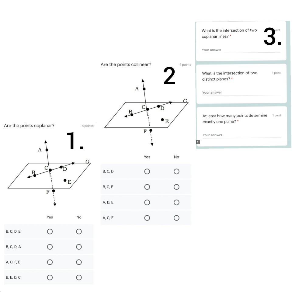 Solved Point What is the intersection of two coplanar lines? | Chegg.com