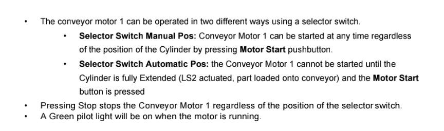 Solved Operation Description: - The ESTOP if activated must | Chegg.com
