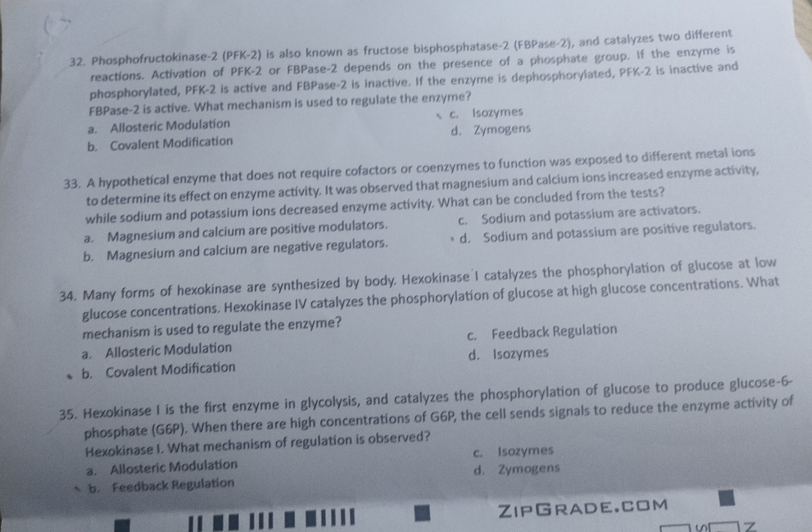 Solved Phosphofructokinase-2 (PFK-2) ﻿is also known as | Chegg.com
