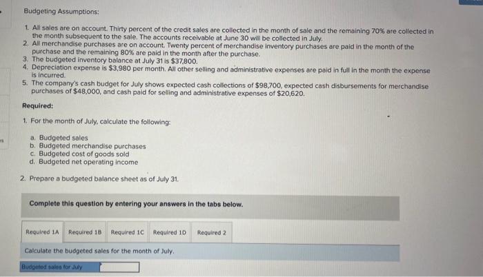 Solved Exercise 8-18 (Algo) Cash Flows; Budgeted Income | Chegg.com