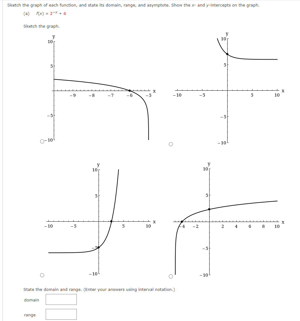 Solved Sketch the graph of each function, and state its | Chegg.com