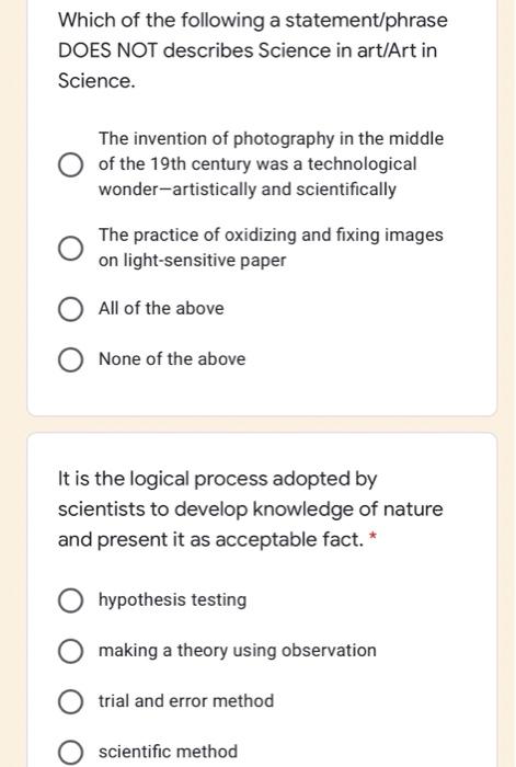 Solved Which of the following a statement/phrase DOES NOT | Chegg.com